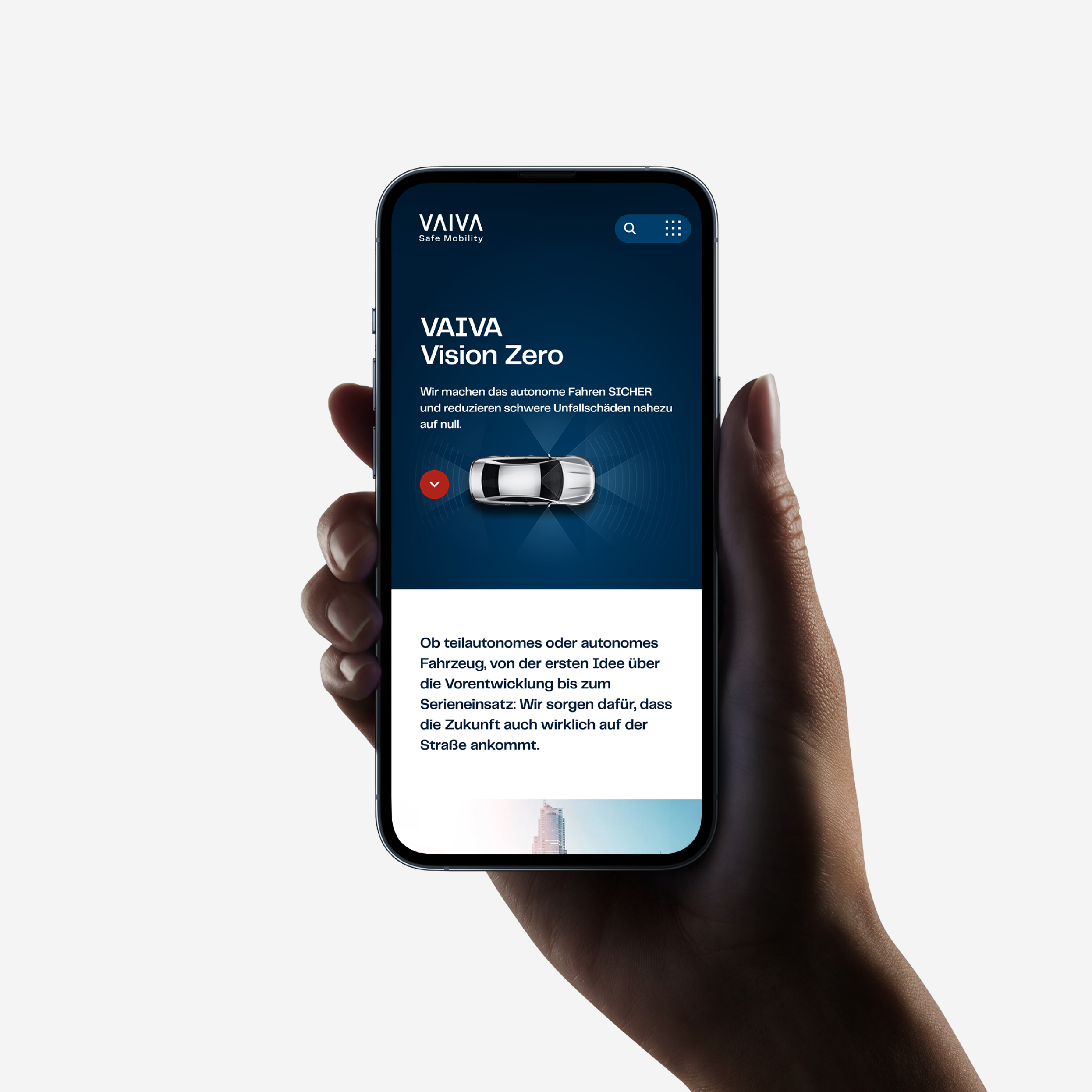 VAIVA Safe Mobility: Neues digitales Erscheinungsbild | rocketjung Projekte
